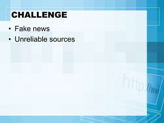 Opportunities, Challenges and Power of Media Information | PPTX