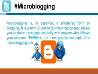 Mil report microblogging | PPTX