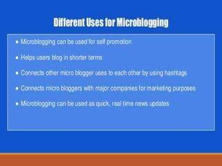 Mil report microblogging | PPTX