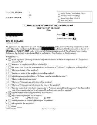 Chicago Truck Driver Awarded TTD and Hip Replacement Surgery | PDF