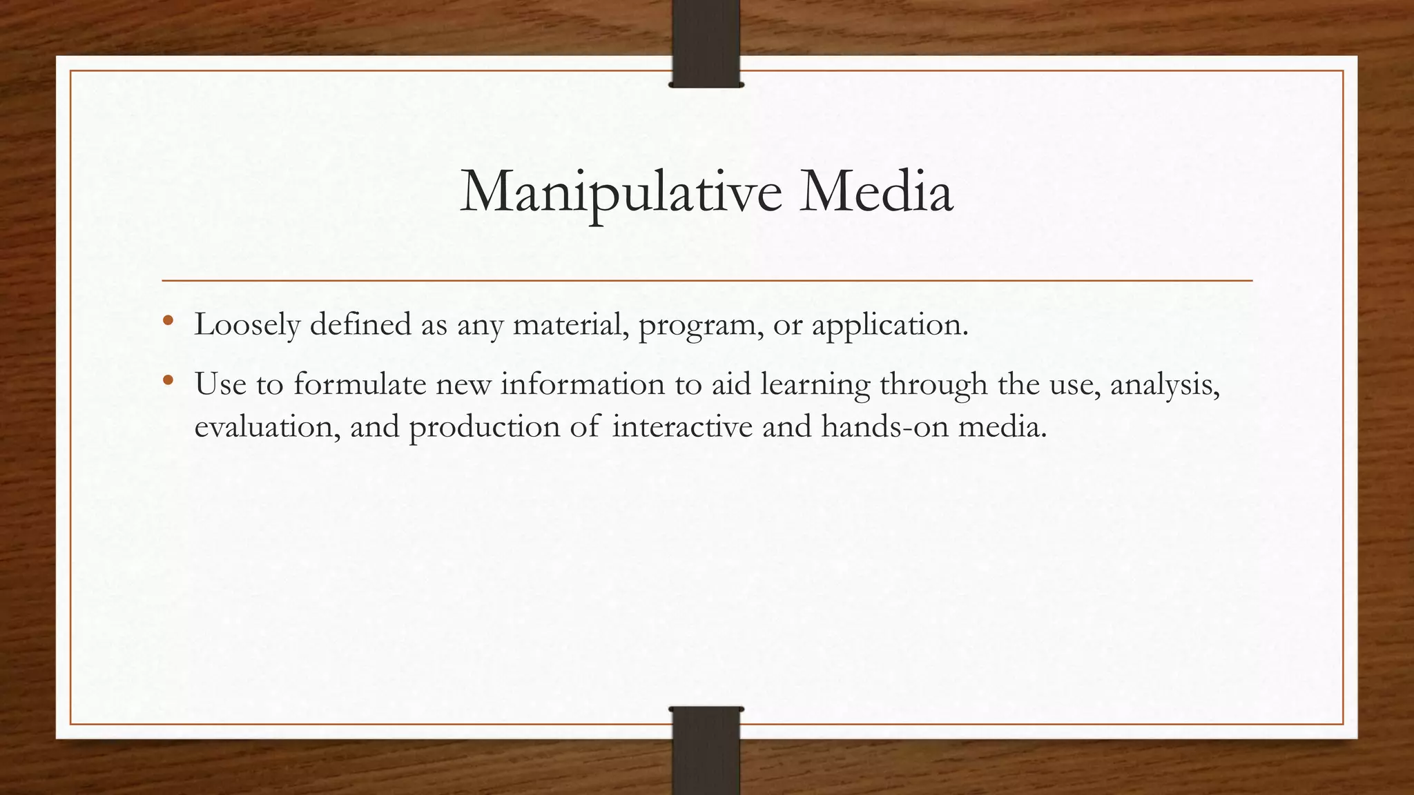 Module 16 Manipulative Information and Media | PPTX