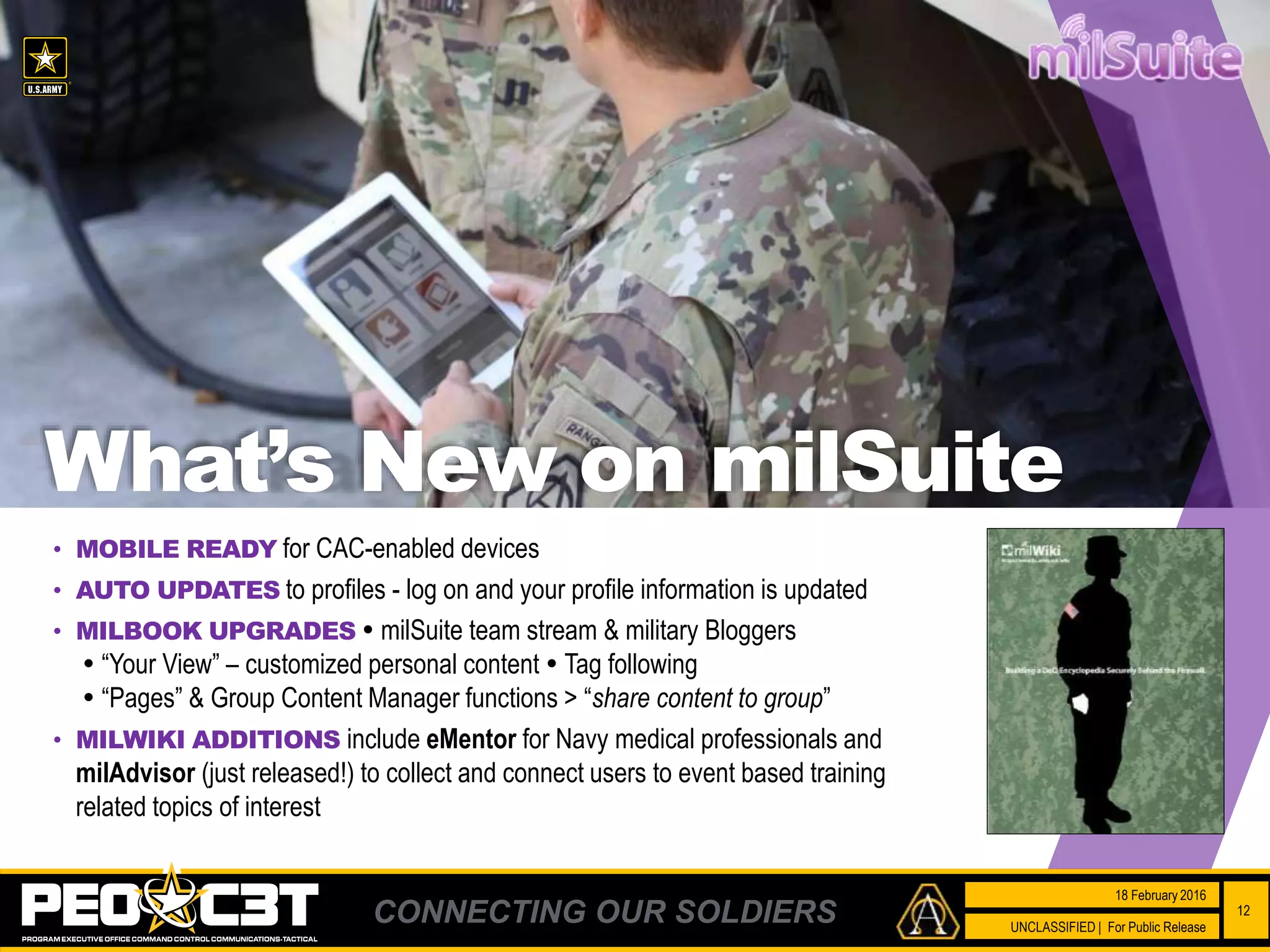 milSuite Overview - 2016 | PPTX