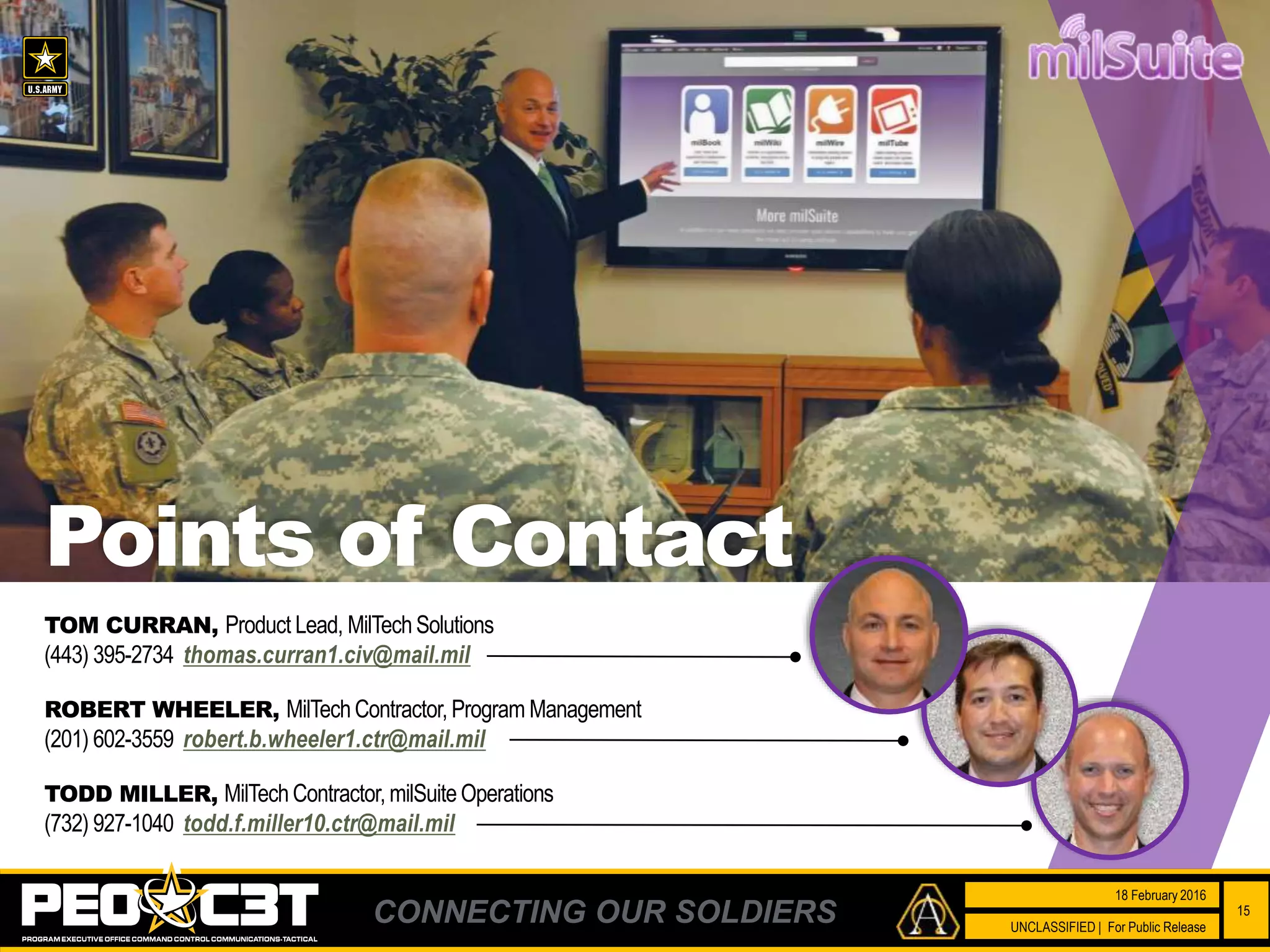 milSuite Overview - 2016 | PPTX