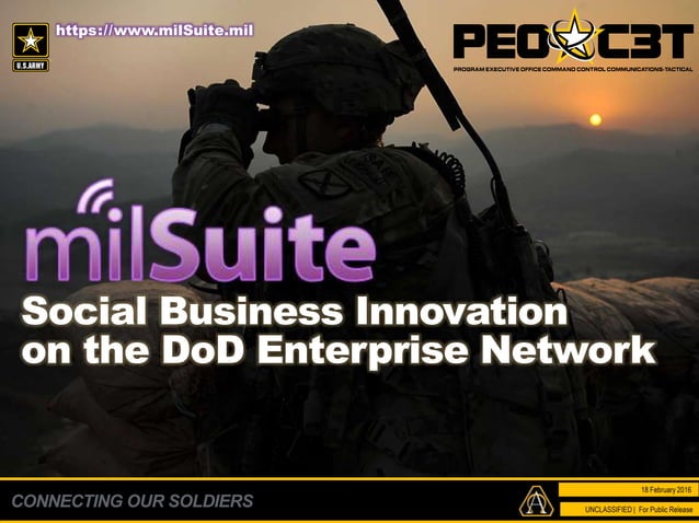 milSuite Overview - 2016 | PPTX | Social Networking | Internet