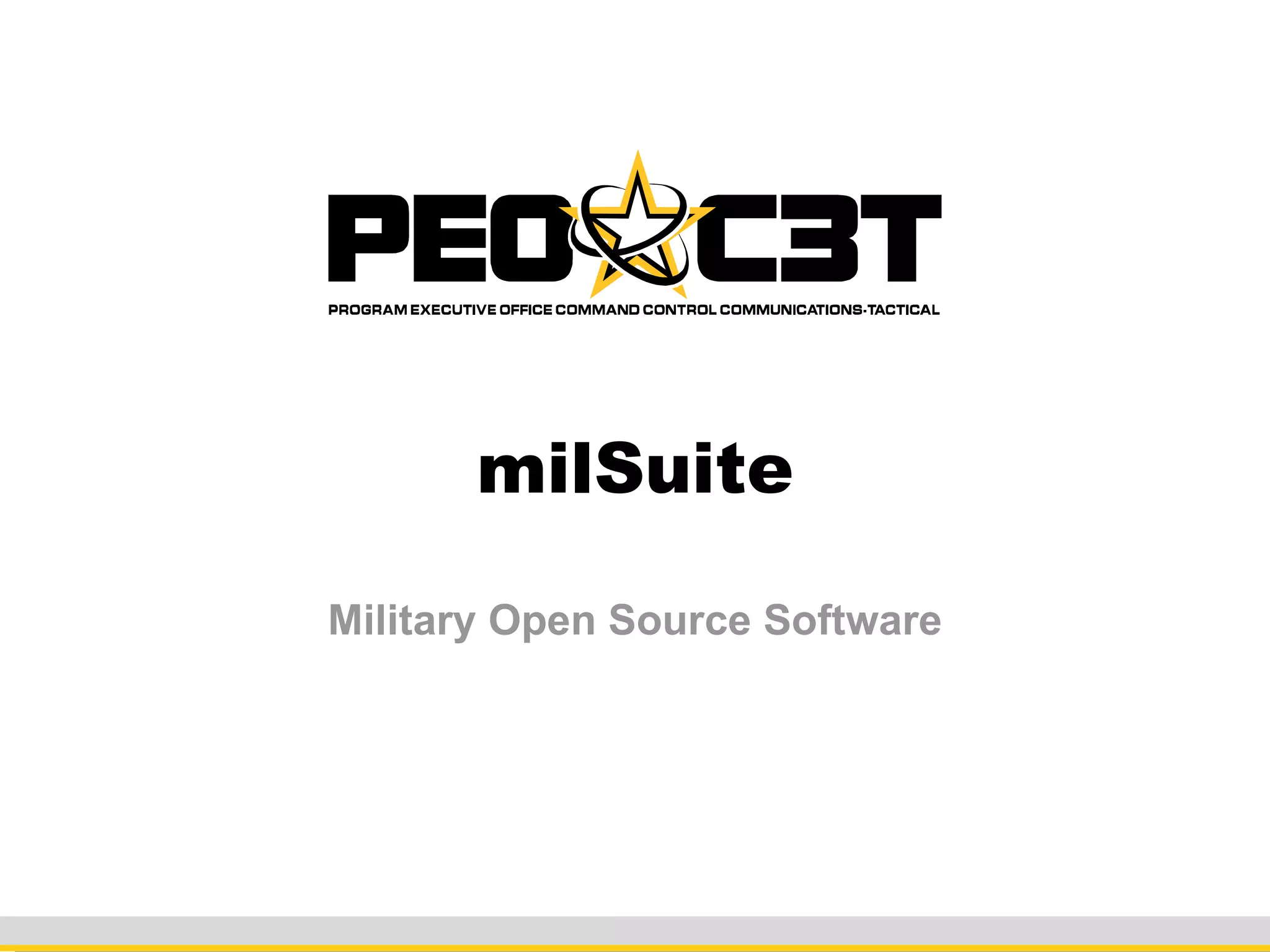 milSuite | PPT