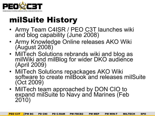 milSuite | PPT