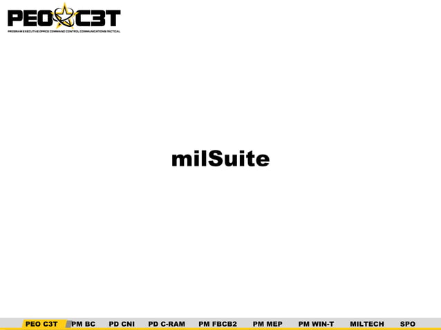 milSuite | PPT