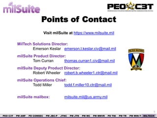 milSuite Overview | PPTX