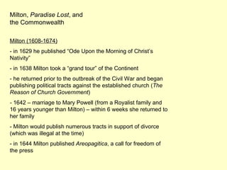Milton and paradise lost audio annotations | PPT