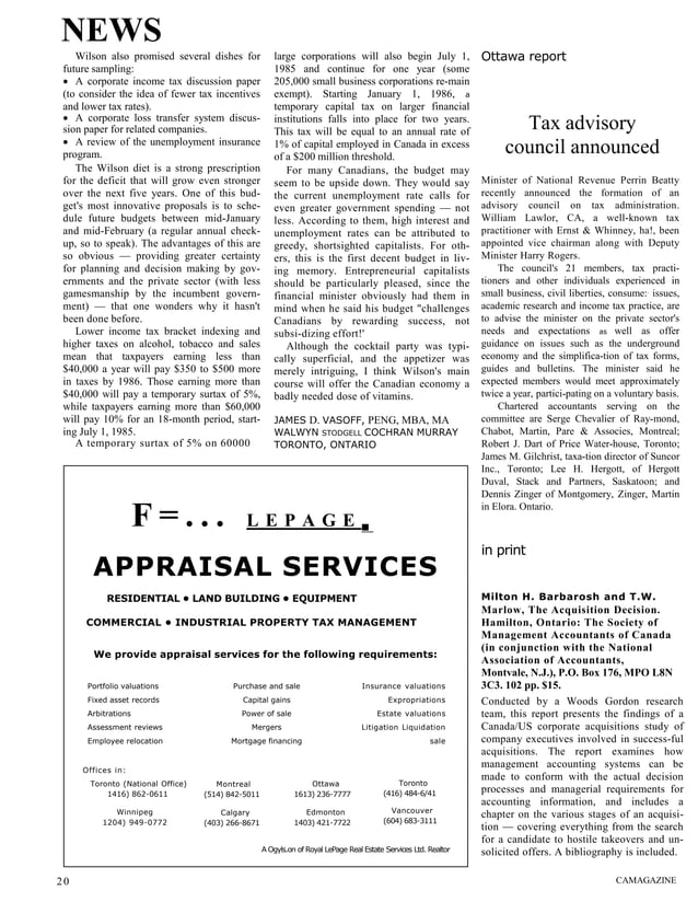 Milton Barbarosh Leveraged Buyout Article CA Magazine | PPTX