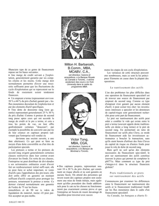 Milton Barbarosh Leveraged Buyout Article CA Magazine | PPTX