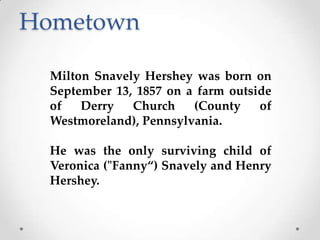 MILTON HERSHEY | PPT
