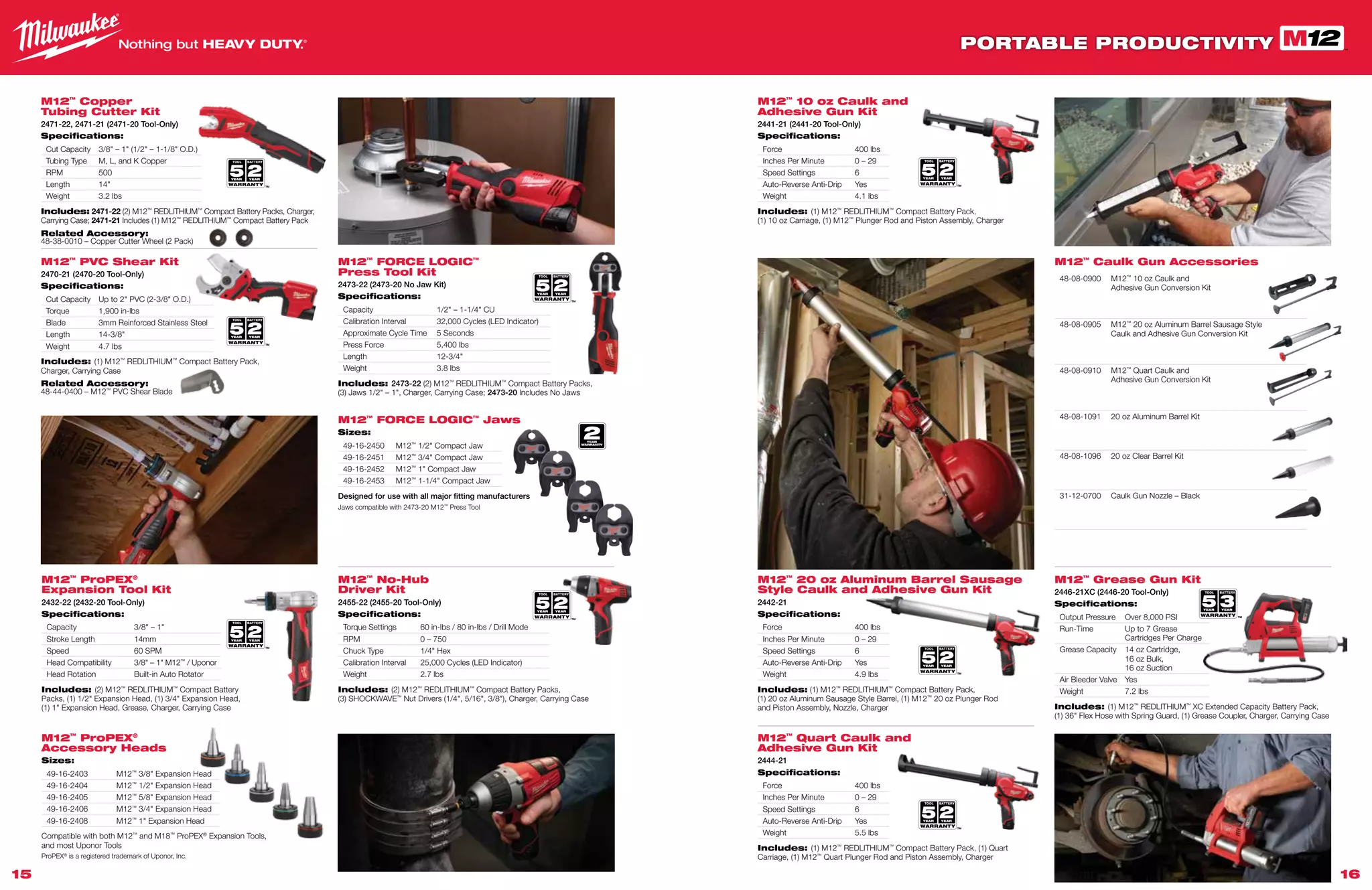 Milwaukee Cordless Tools Catalog | PDF