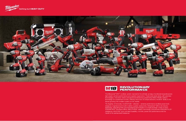 Milwaukee Cordless Tools Catalog