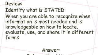 MIL WEEK3.pptx media and information literacy | PPTX