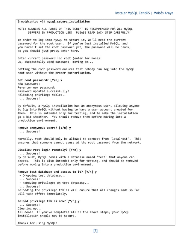 Instalar MySQL CentOS | PDF | Databases | Computer Software and Applications