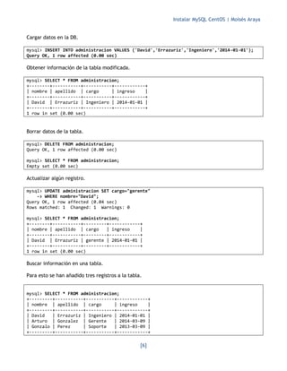 Instalar MySQL CentOS | PDF | Databases | Computer Software and Applications