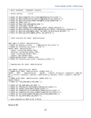 Instalar MySQL CentOS | PDF | Databases | Computer Software and Applications