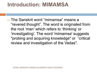 †Mimamsa † | PPTX