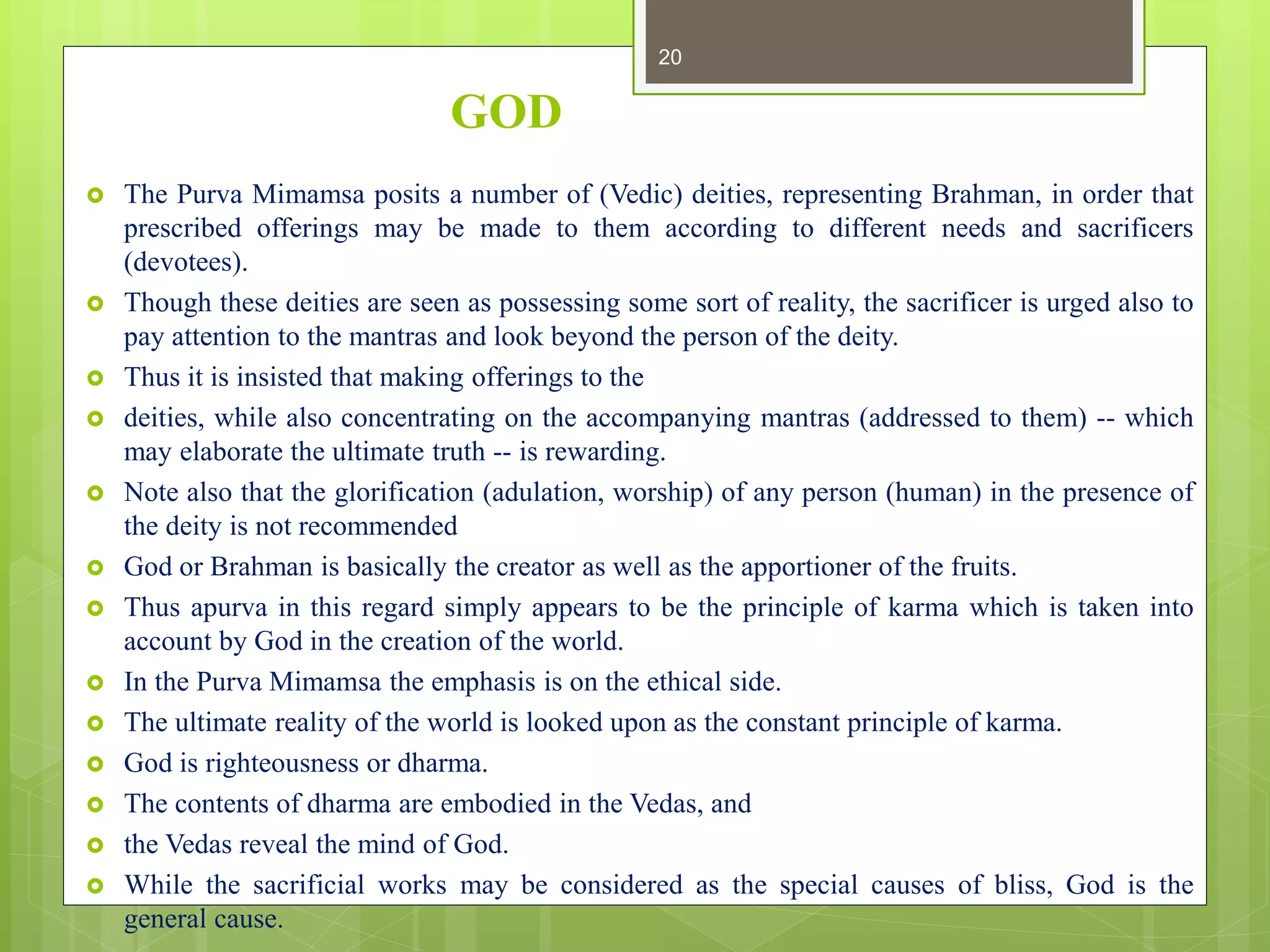 MIMANSA: Indian Schools of Philosophy | PPTX