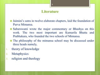 MIMANSA: Indian Schools of Philosophy | PPTX