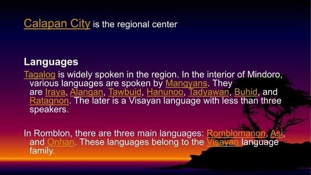 MIMAROPA (Region 4B) | PPTX