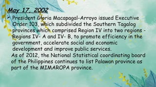 region in the Philippines MiMaRoPa lecture | PPTX