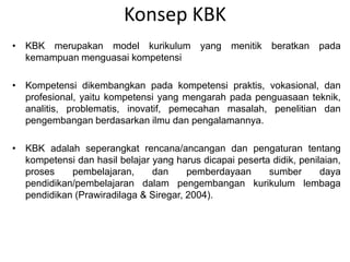 MIMBAR ILMIAH: IMPLEMENTASI KURIKULUM BERBASIS KOMPETENSI | PPT