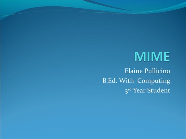 Mime | PPT