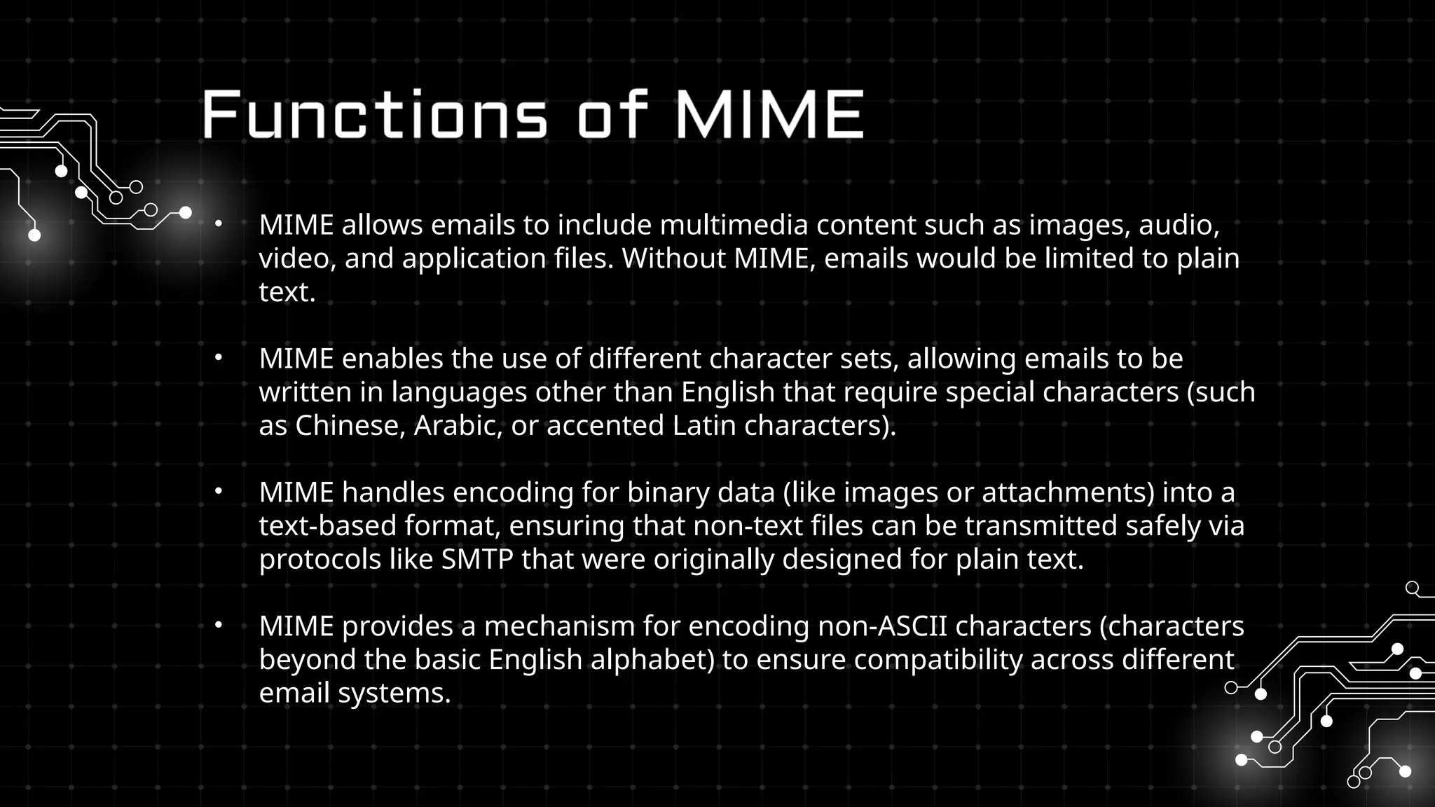 MIME Multipurpose Internet Mail Extension presentation | PPTX