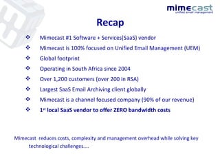 Mimecast Presentation | PPT