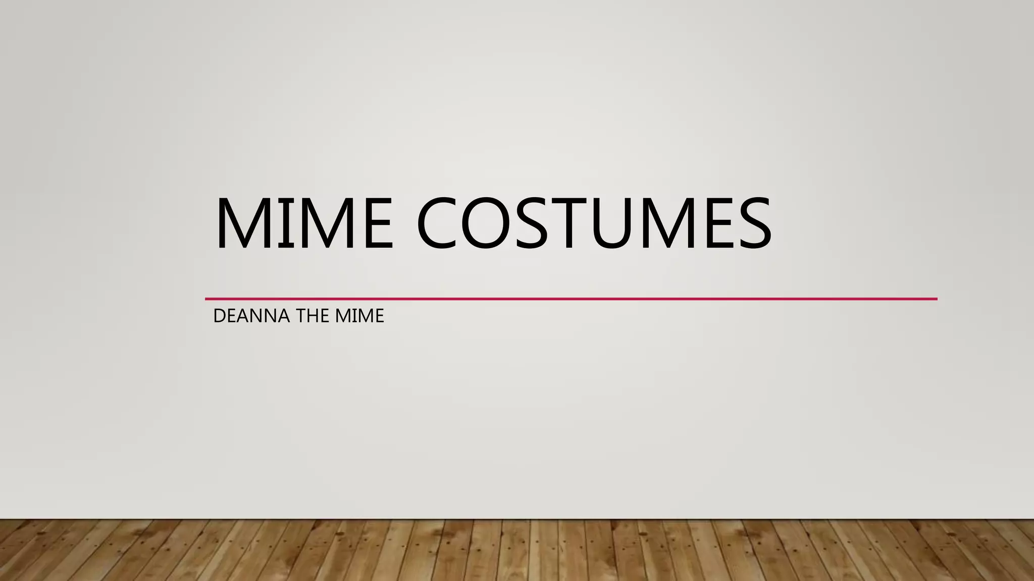 Mime characters | PPT