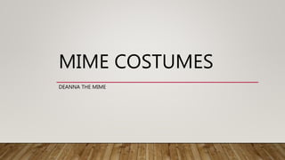 Mime characters | PPT