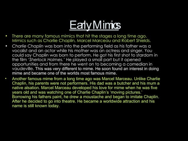 Mime POWERPOINT | PPT