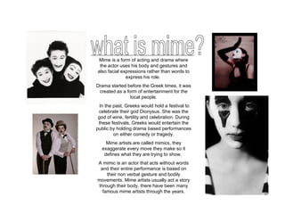 Mime powerpointt | PPT