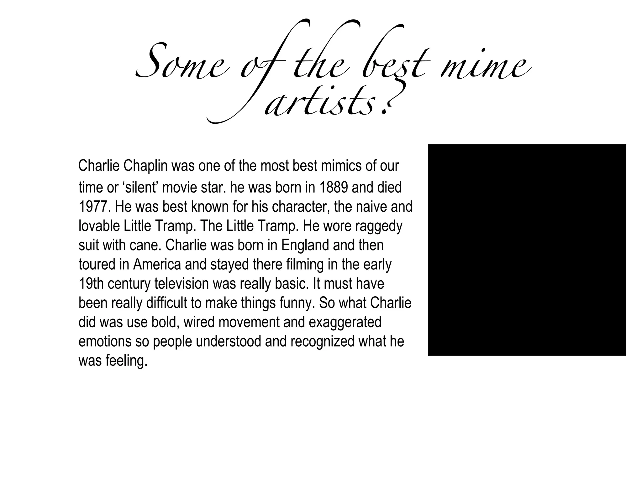 Unit 2 - Mime Presentation | PPT