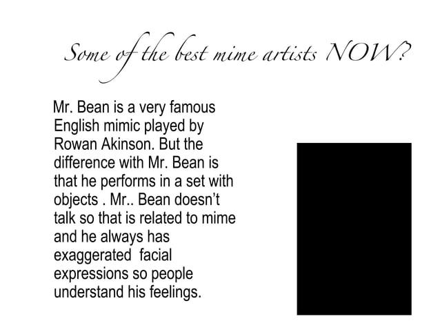 Unit 2 - Mime Presentation | PPT | Theater | Fine Art