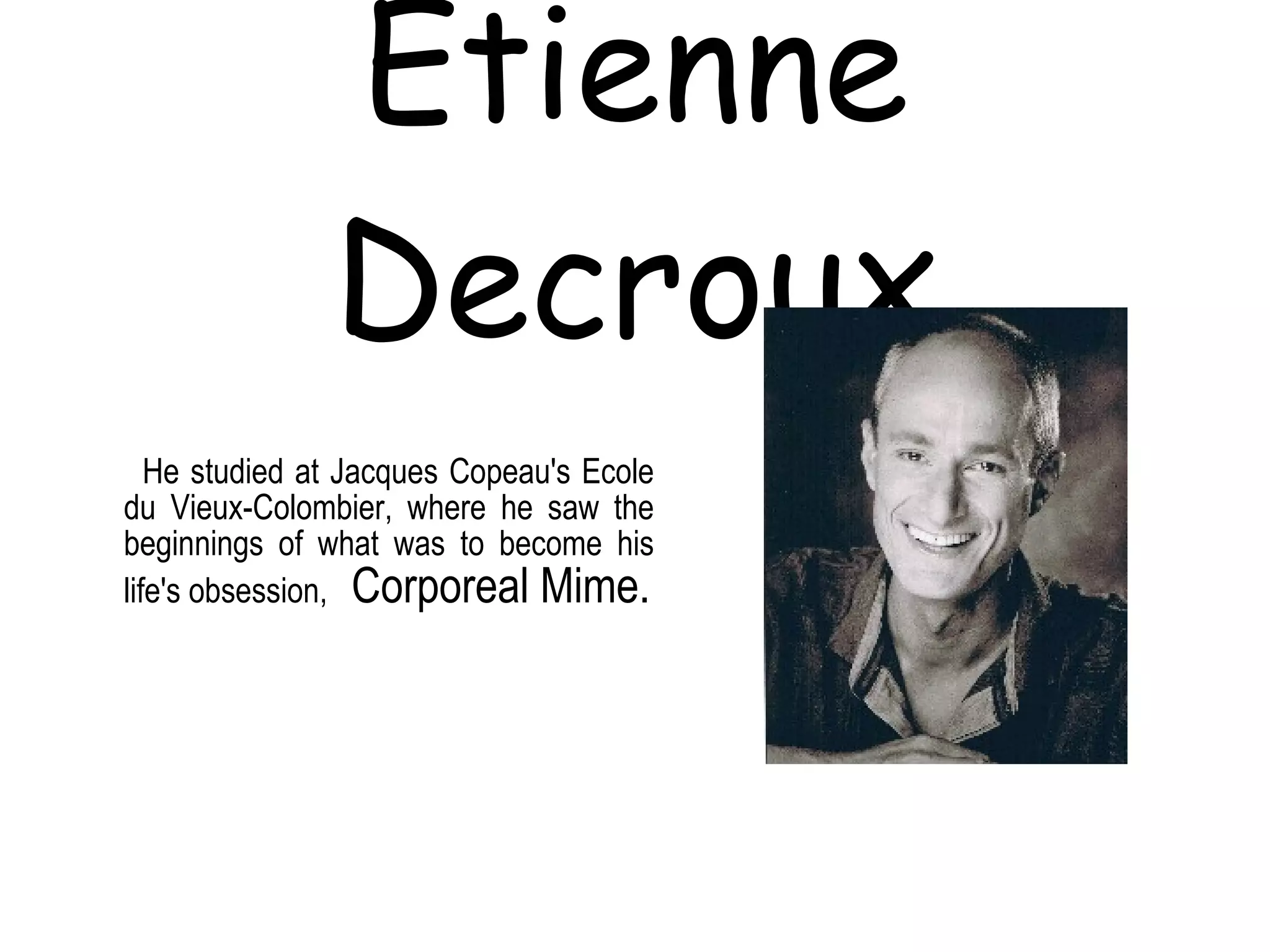 Unit 2 Performance - Mime presentation | PPT