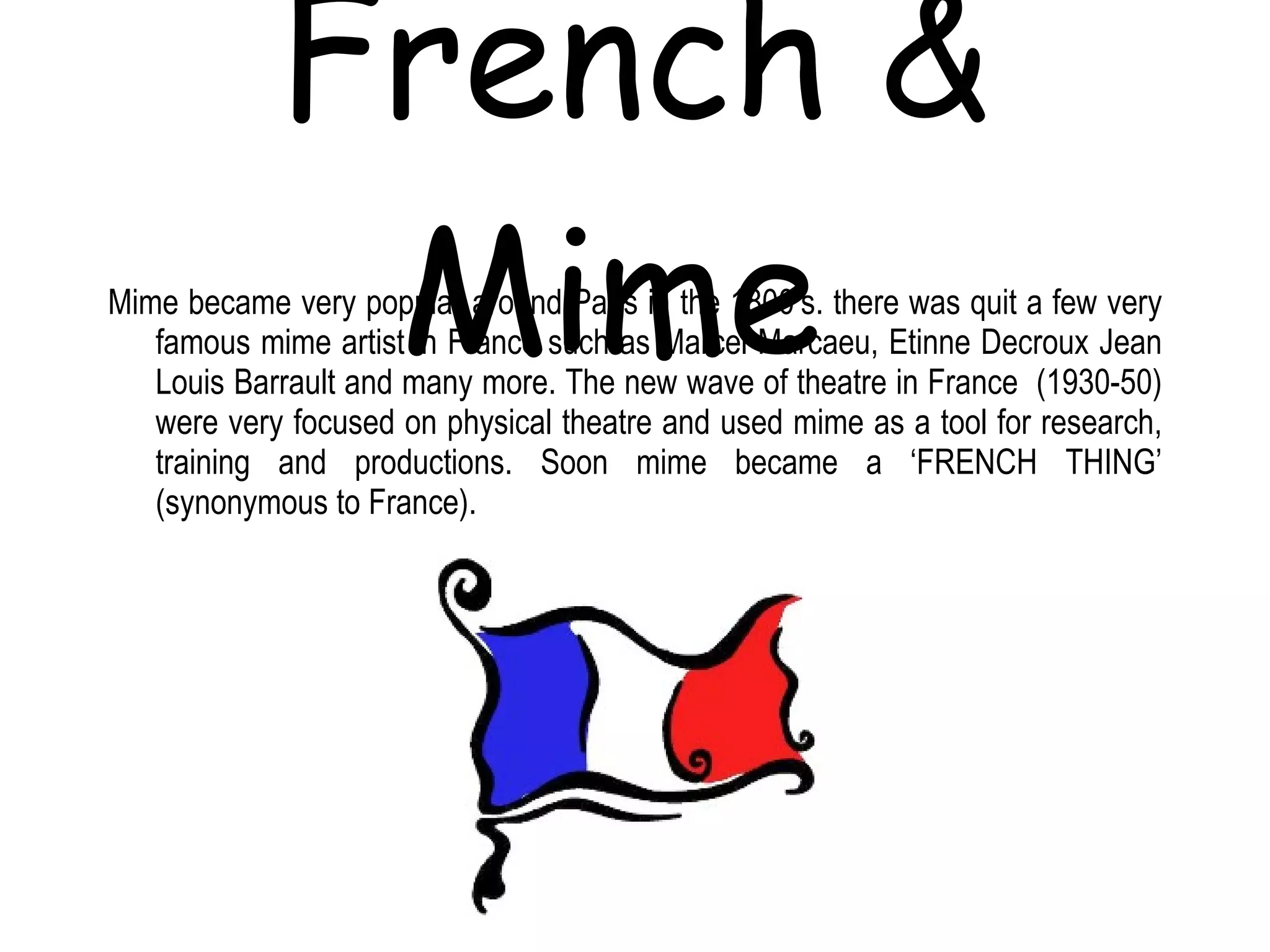 Unit 2 Performance - Mime presentation | PPT