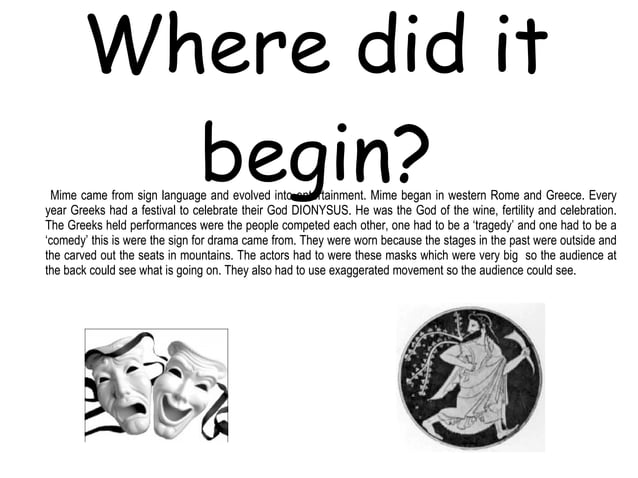 Unit 2 Performance - Mime presentation | PPT