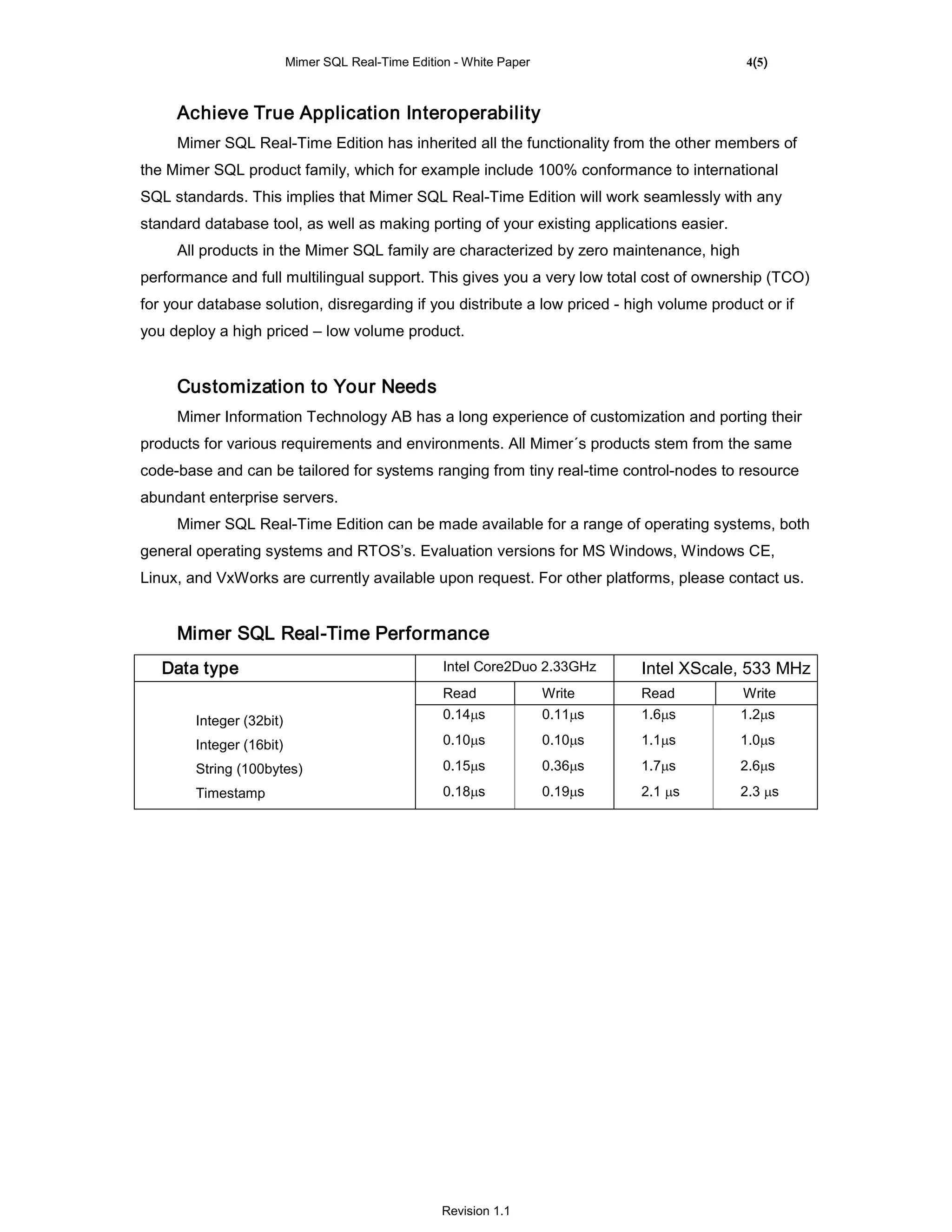 Mimer sql realtime | PDF | Databases | Computer Software and Applications