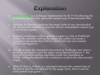 Mime sniffing | PPT