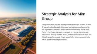 Mim Group Ltd. Pestel & TTF Analysis PPT.pptx
