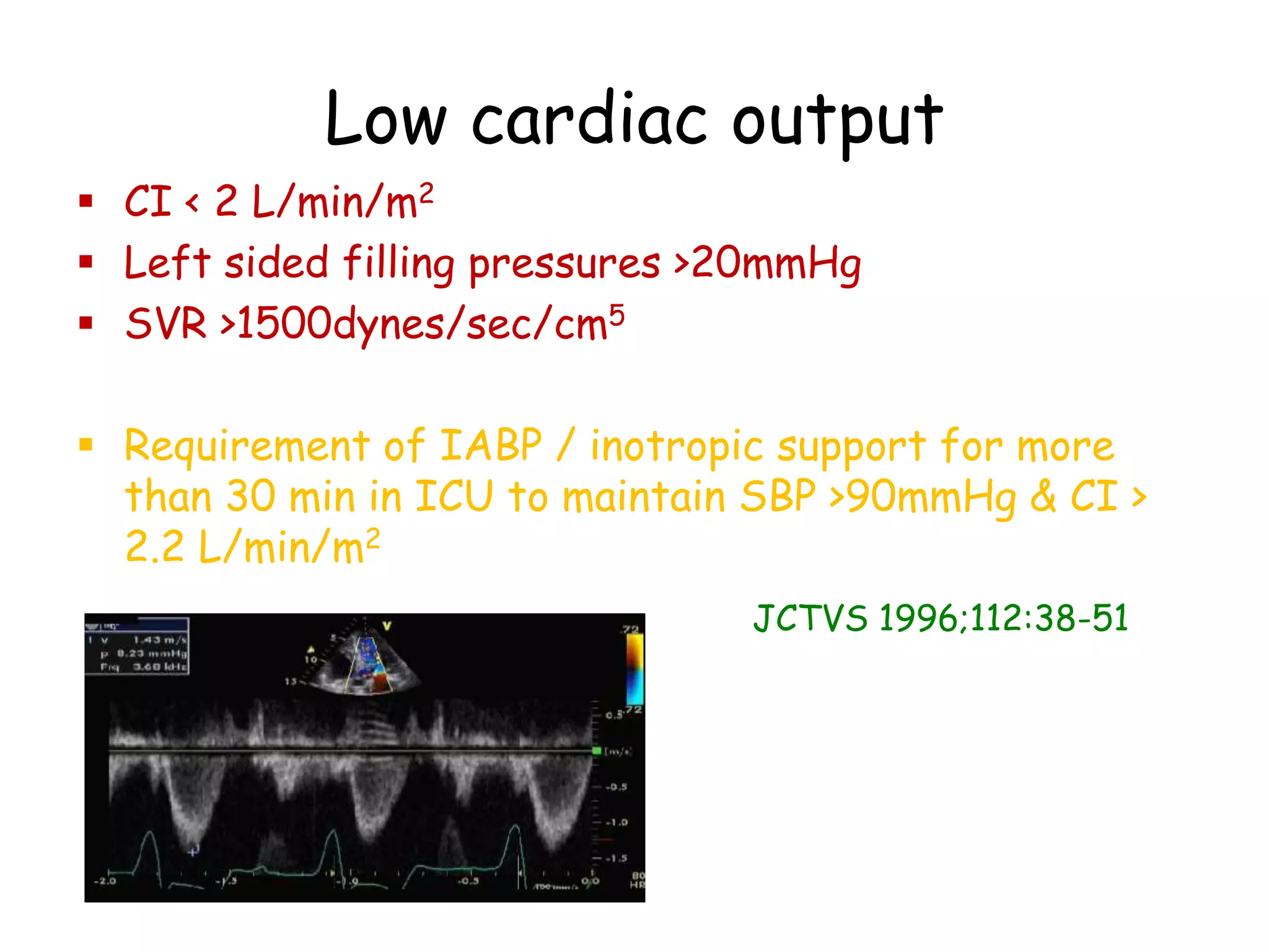 Low cardiac output syndrome- minati | PPTX