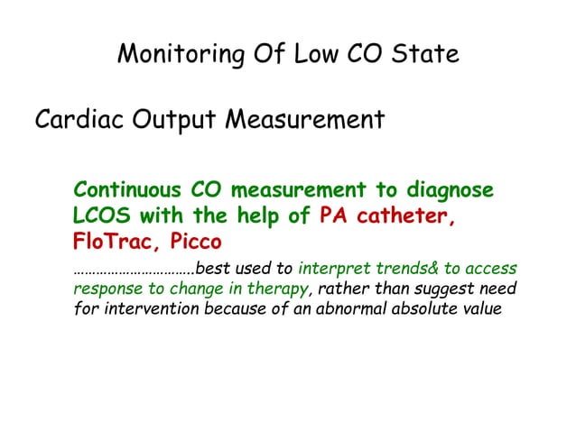 Low cardiac output syndrome- minati | PPTX