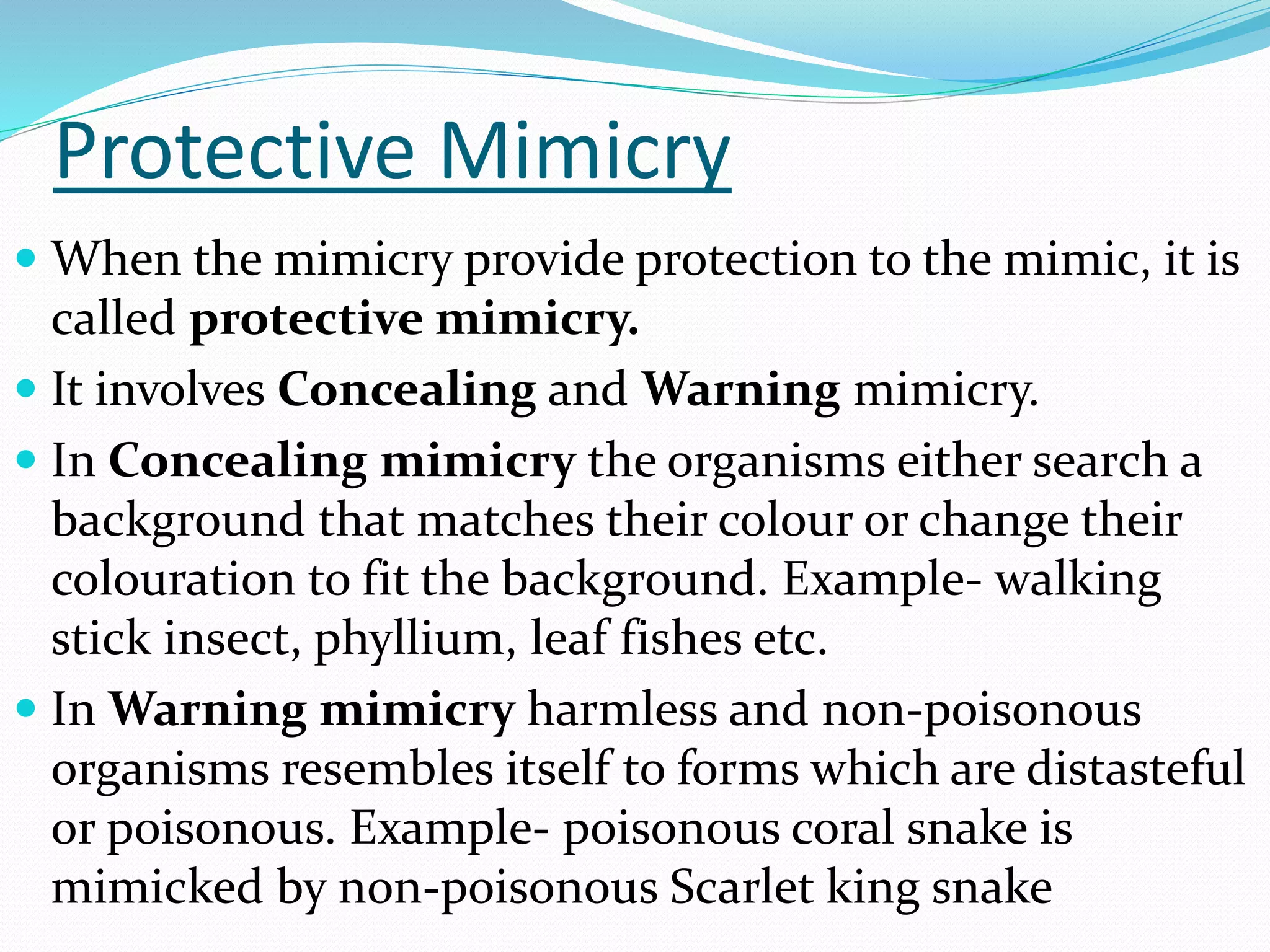 Mimicry (Evolutionary Biology) | PPTX | Reptiles | Pets