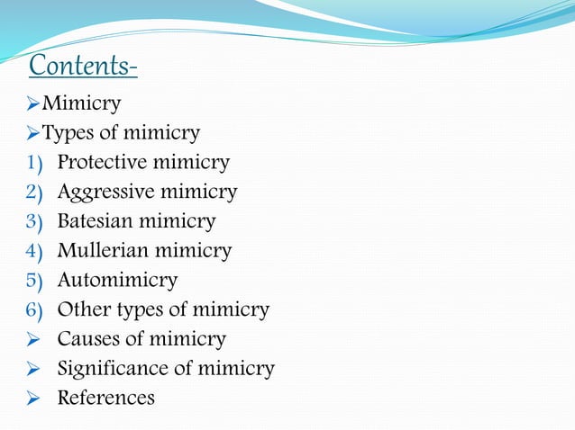 Mimicry (Evolutionary Biology) | PPTX | Reptiles | Pets