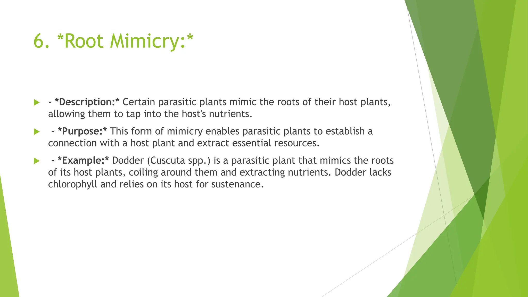 Mimicry in plants, plant ecology ☘️🌵☘️🌵 | PPTX