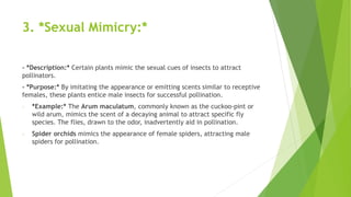 Mimicry in plants, plant ecology ☘️🌵☘️🌵 | PPTX