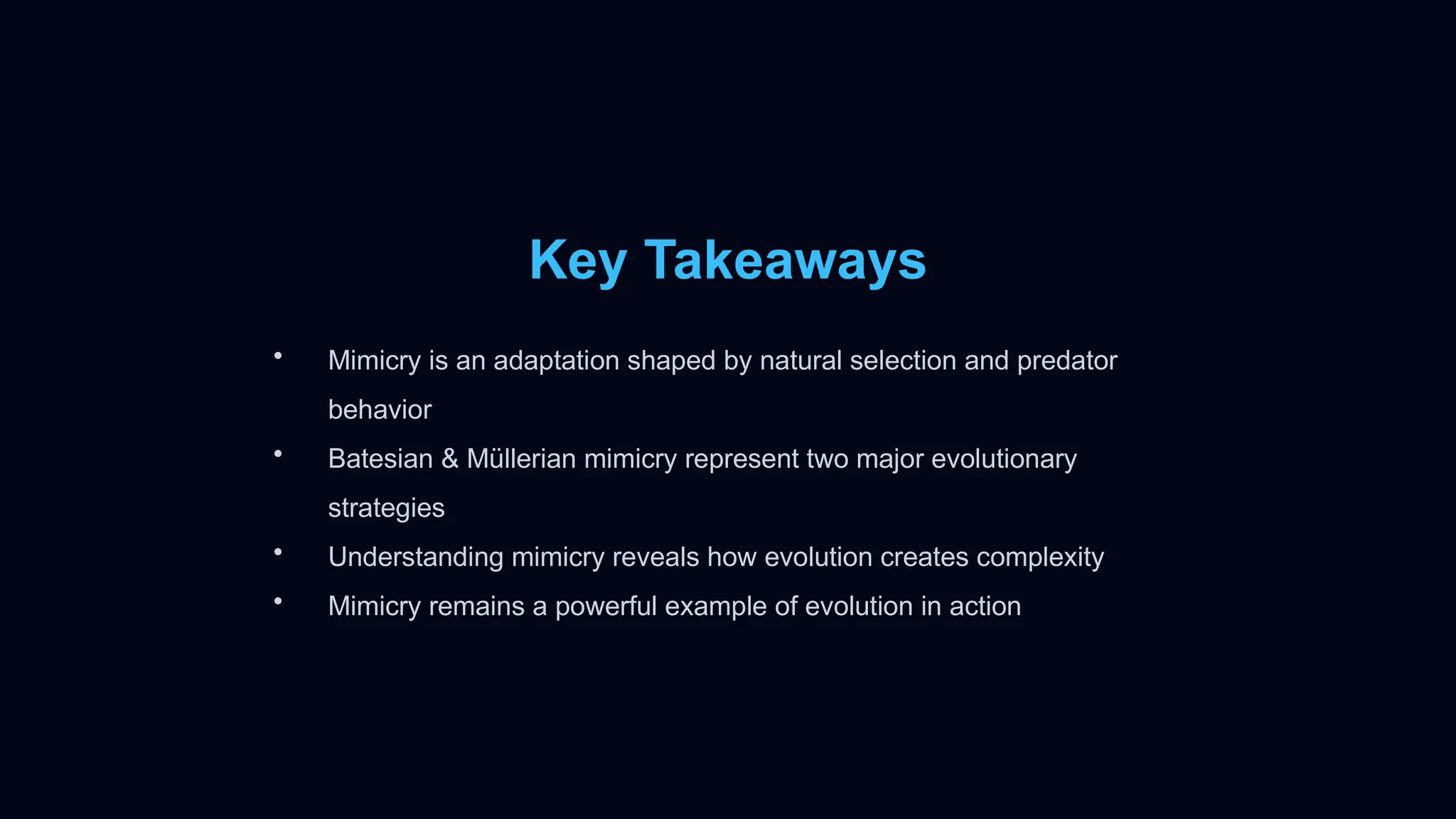 Mimicry in animal world and survival strategy | PPTX